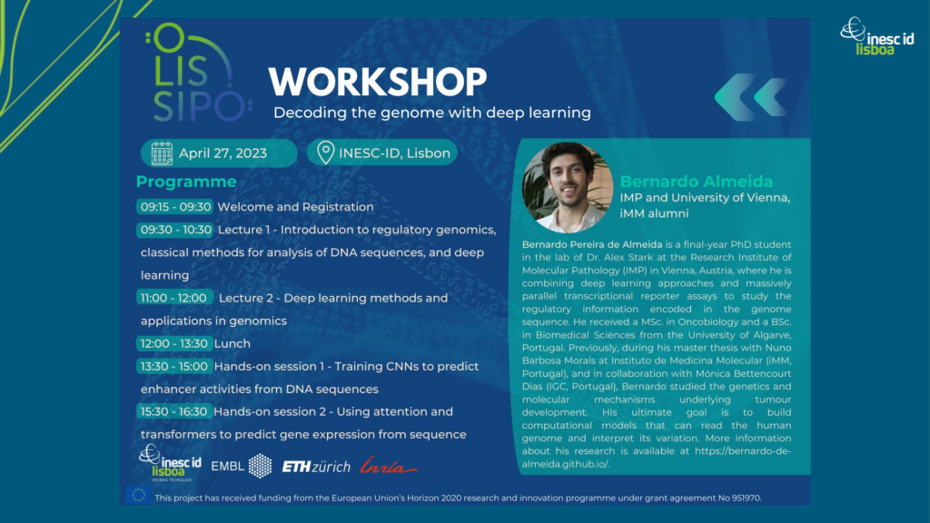 Olissipo Workshop Decoding The Genome With Deep Learning Inesc Id